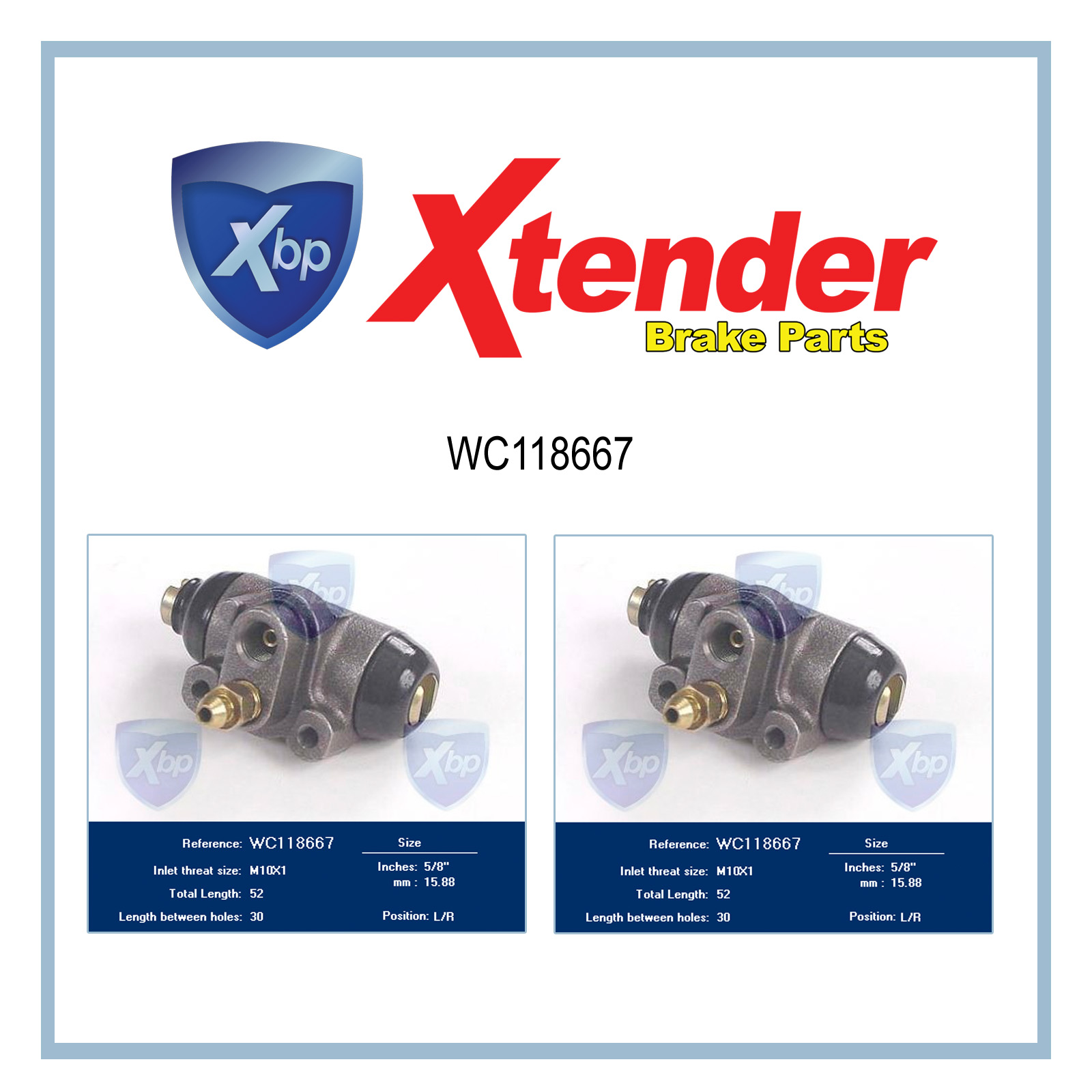 WC118667 - GEO Metro L/R 1989-1993 w/10" Brakes - Xtender